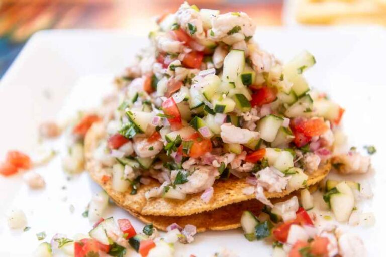 Ceviche – “Cook” Cubes of Red Snapper with Lime and Lemon Juice ...