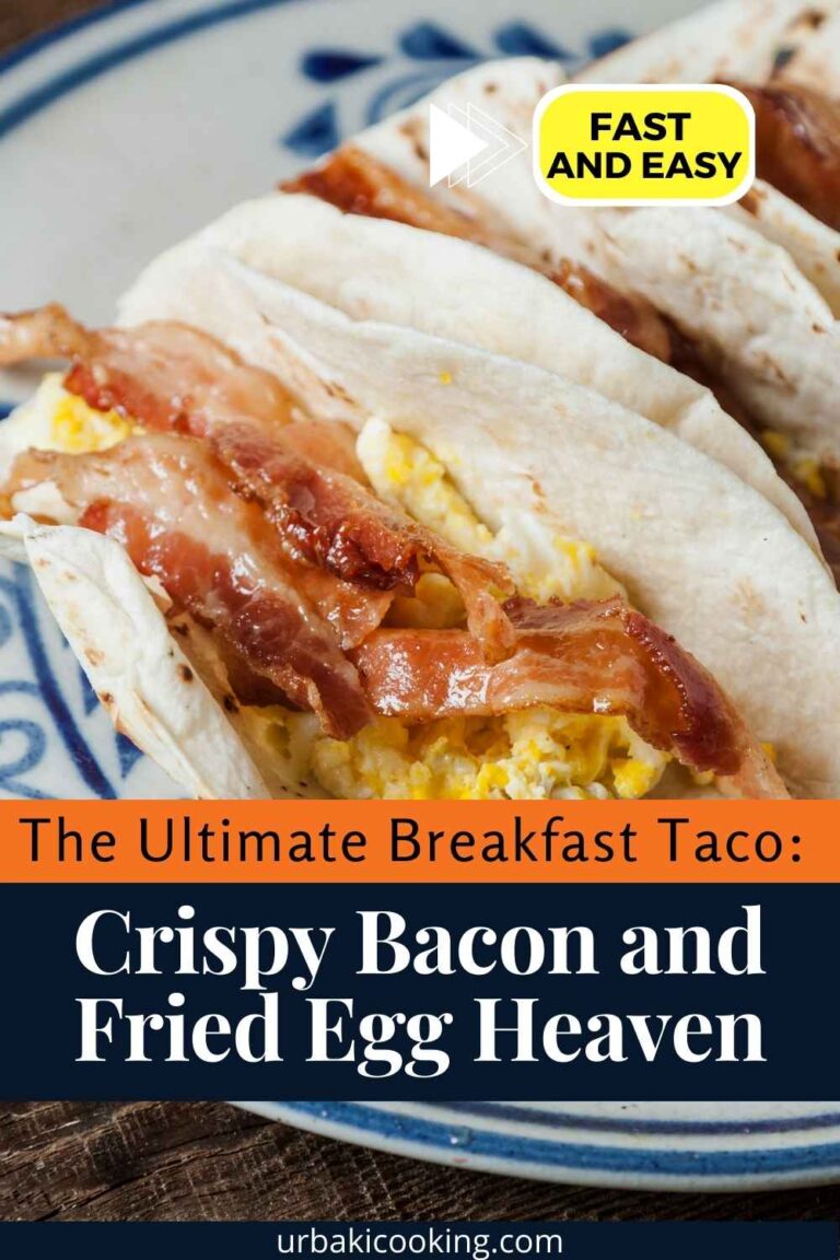 The Ultimate Breakfast Taco: Crispy Bacon and Fried Egg Heaven – Urbaki ...