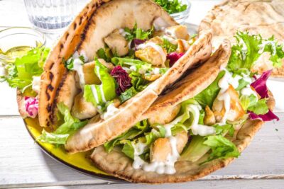 Healthy Dinner Recipes! Pita Wrapped Gyros Sandwich – Urbaki Cooking