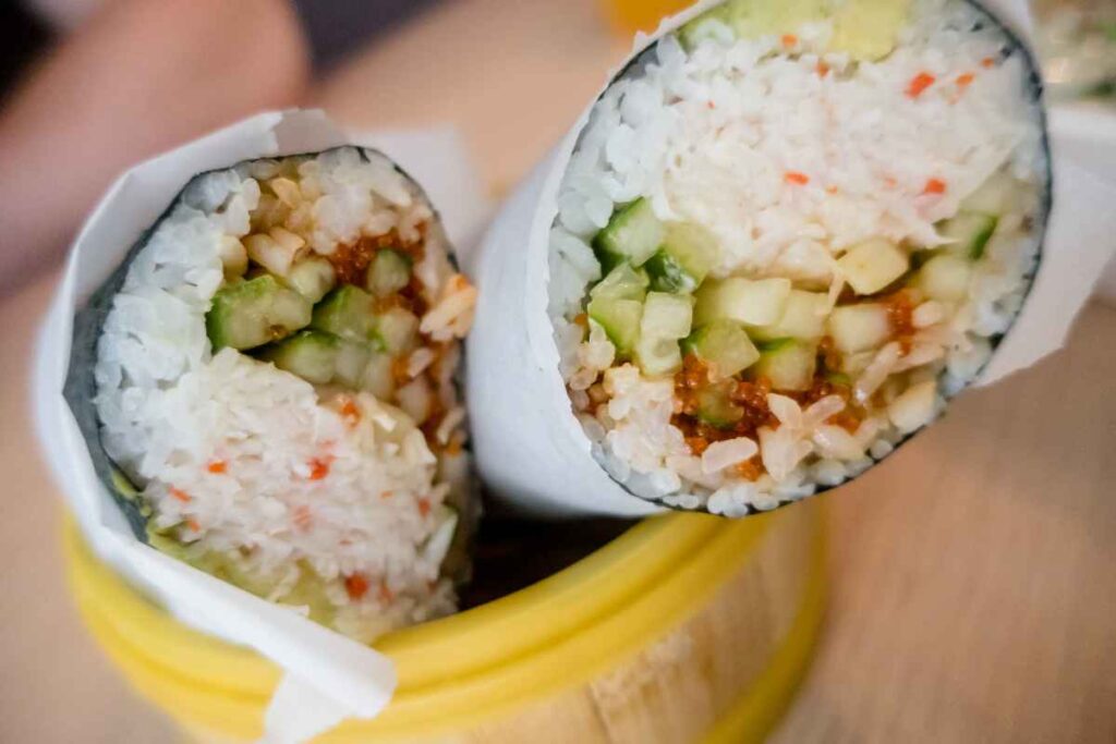 The Best of Both Worlds! Homemade Sushi Burritos
