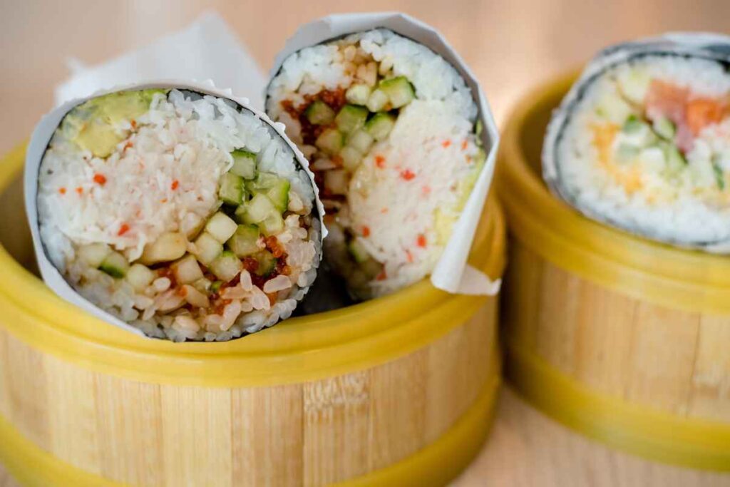 The Best of Both Worlds! Homemade Sushi Burritos