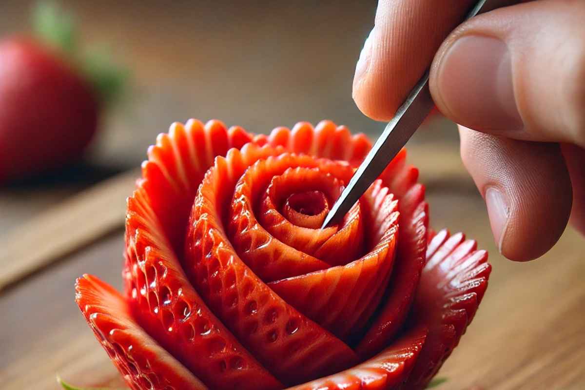 Strawberry Roses: A Beautiful and Edible Decoration