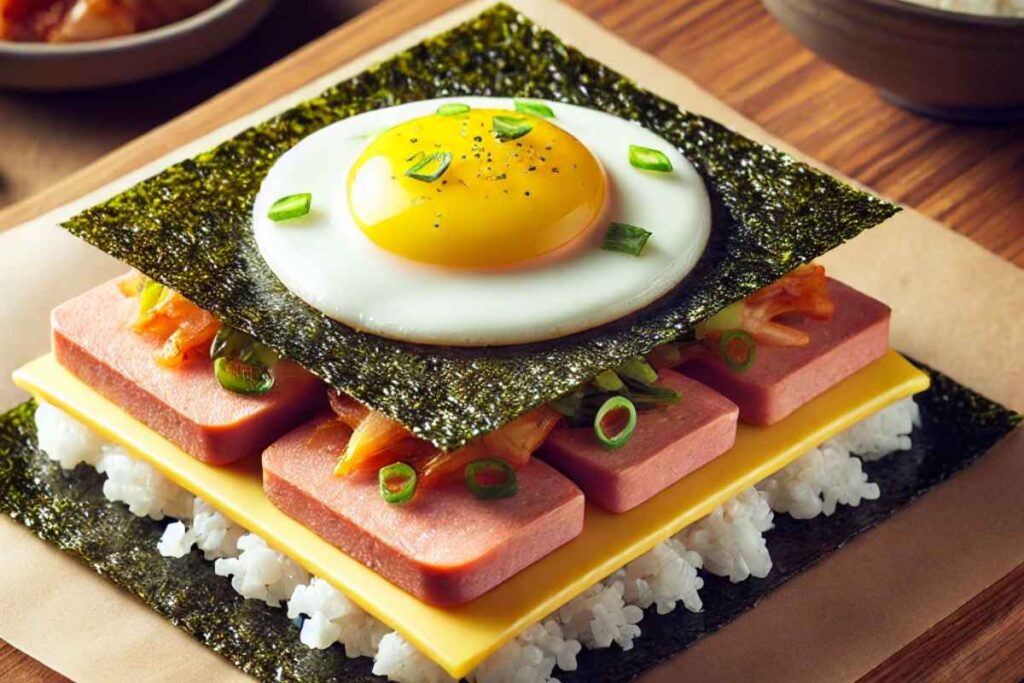Folded Gimbap! Spam Rice Sandwich