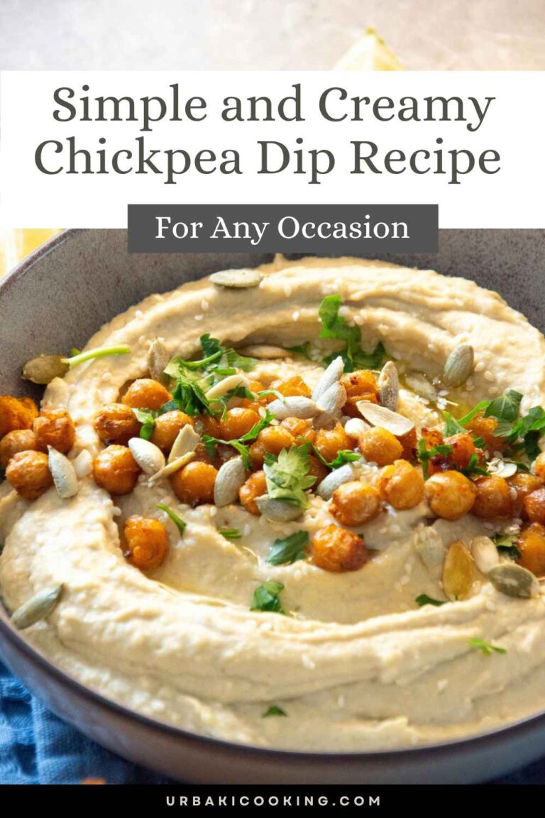 Simple and Creamy Chickpea Dip Recipe for Any Occasion